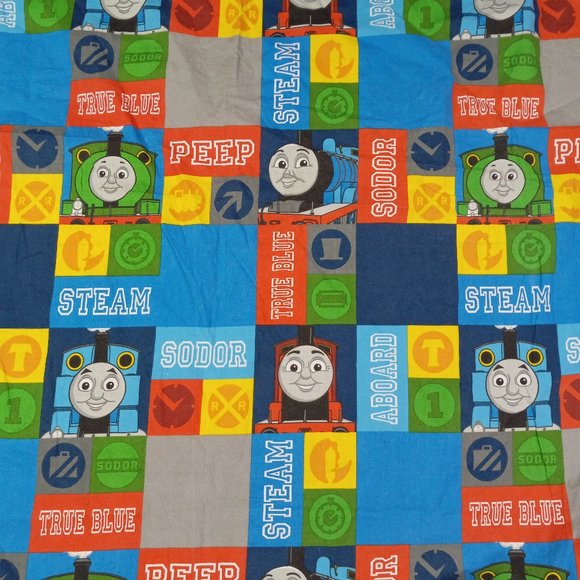 Franco & Sons | Bedding | Thomas The Tank Train Flat Toddler Bed Sheet ...